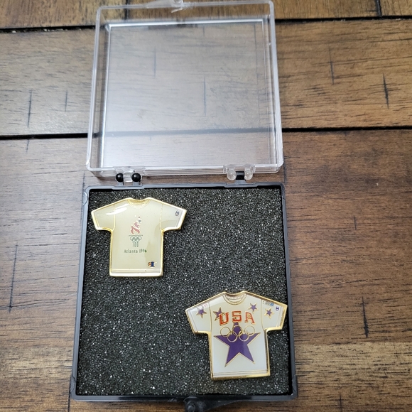 Champion | Jewelry | 996 Olympic Pin Set Atlanta Set Of 2 Champion Icon ...